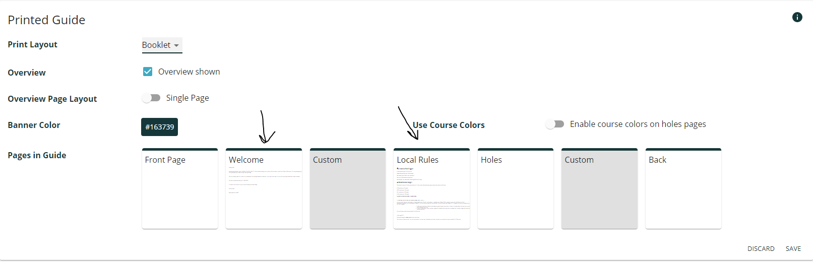 Products – Guide Pages (Welcome- and Rules txt) – GLFR Support